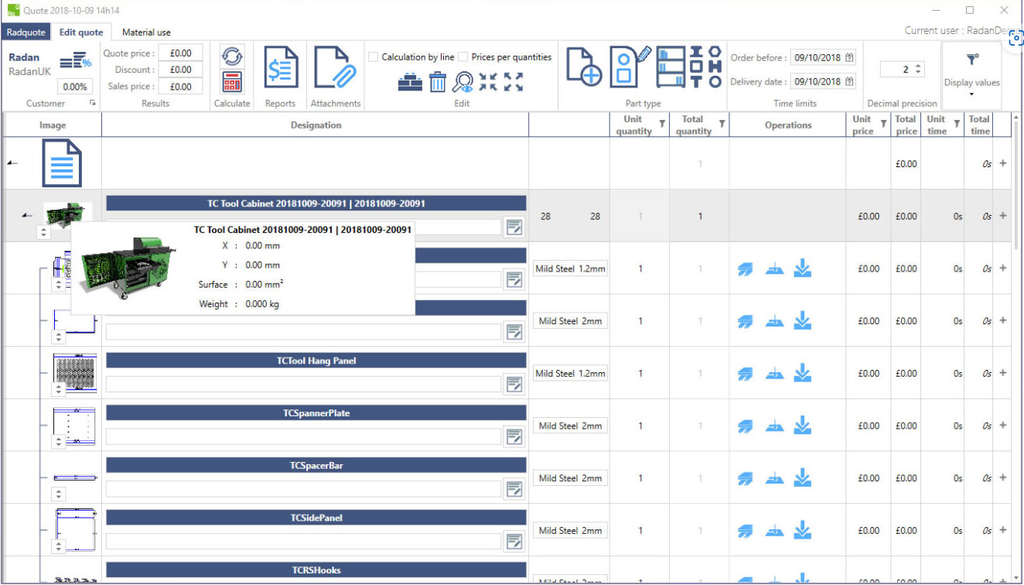 RADQUOTE (User/Month) Subscription Annual commitment | SNC Solutions